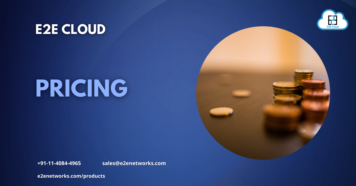 Pricing - E2E Networks